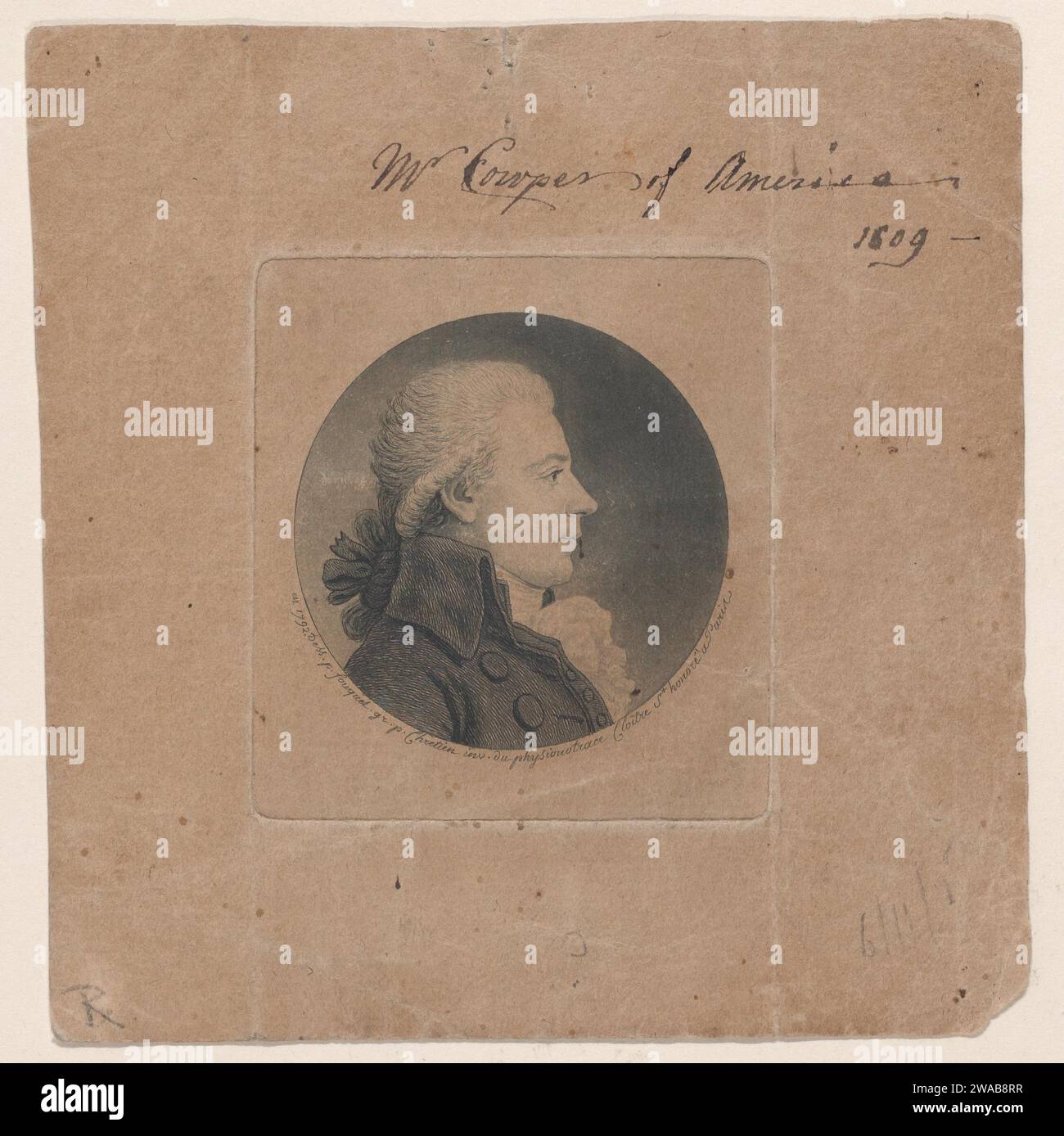 Portrait of Mr. Cowper of America, to right 1938 by Gilles Louis ...