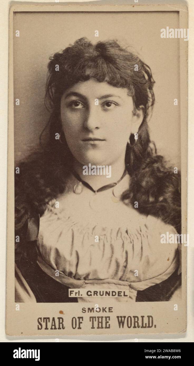 Fraulein Grundel, from the Star of the World series (N672), issued by A ...