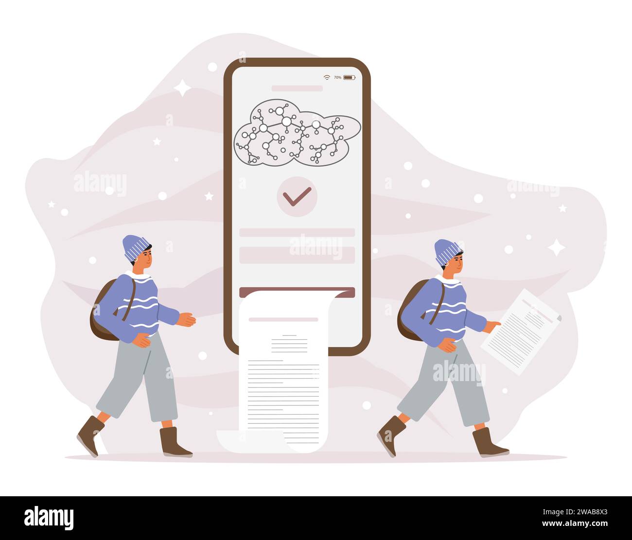 Person uses an artificial intelligence chatbot developed by OpenAI ...