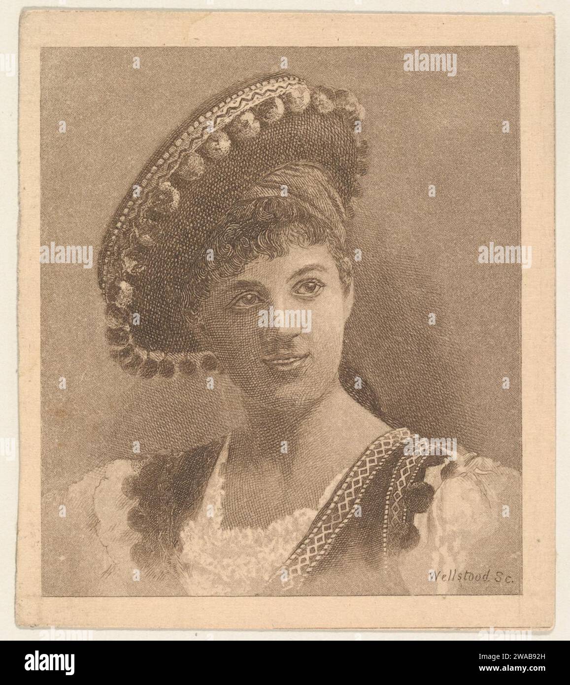 Portrait, from the Women's Portraits series (N198) issued by Wm. S ...
