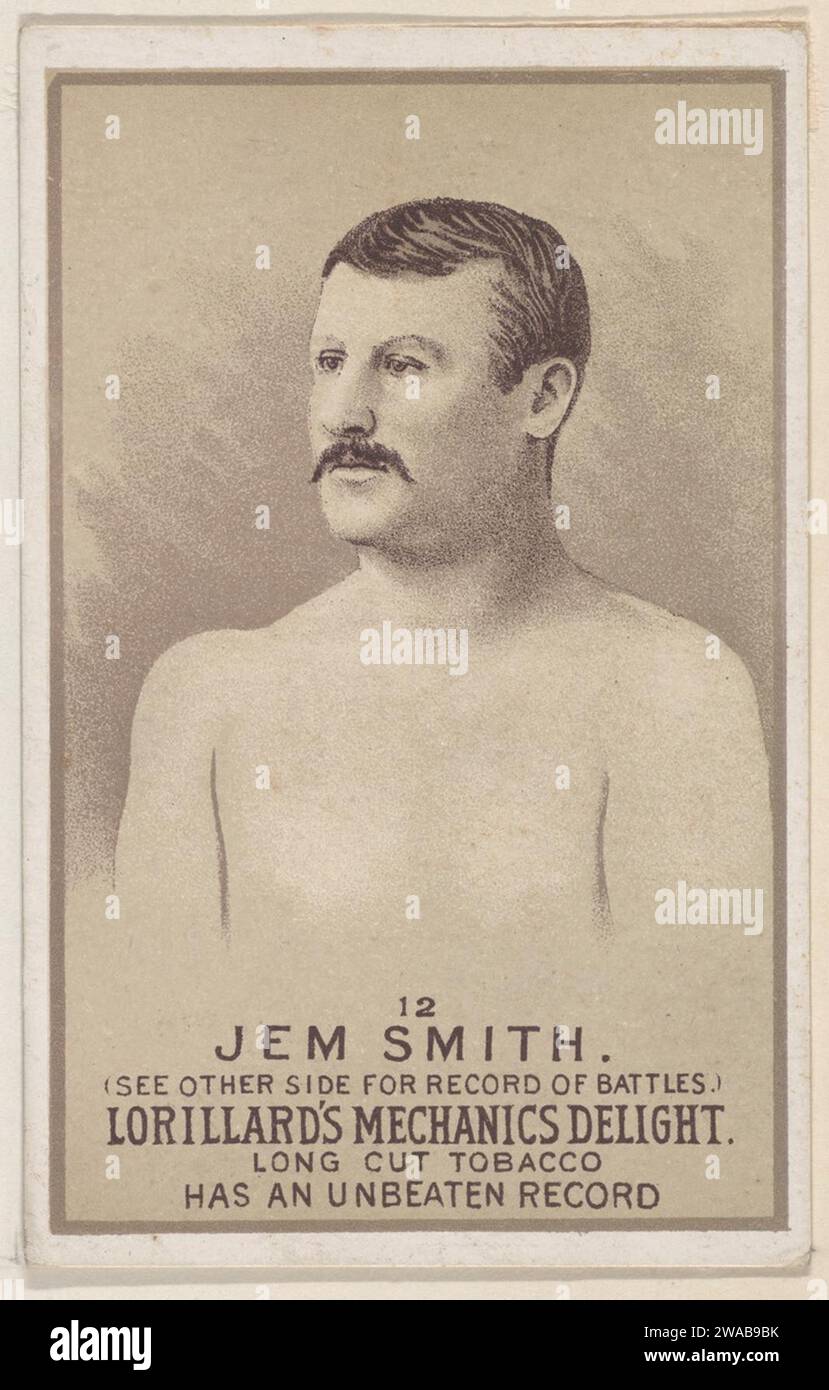 Card 12, Jem Smith, from the Prizefighters series (N269) issued by P ...