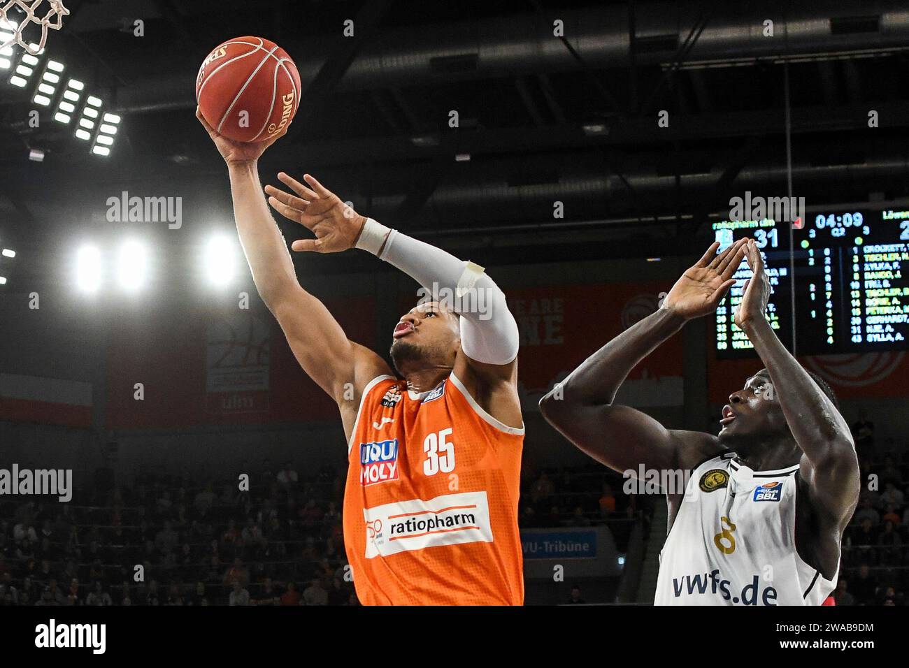 02.01.2024, ratiopharm arena, Neu-Ulm, GER, BBL, ratiopharm Ulm vs ...