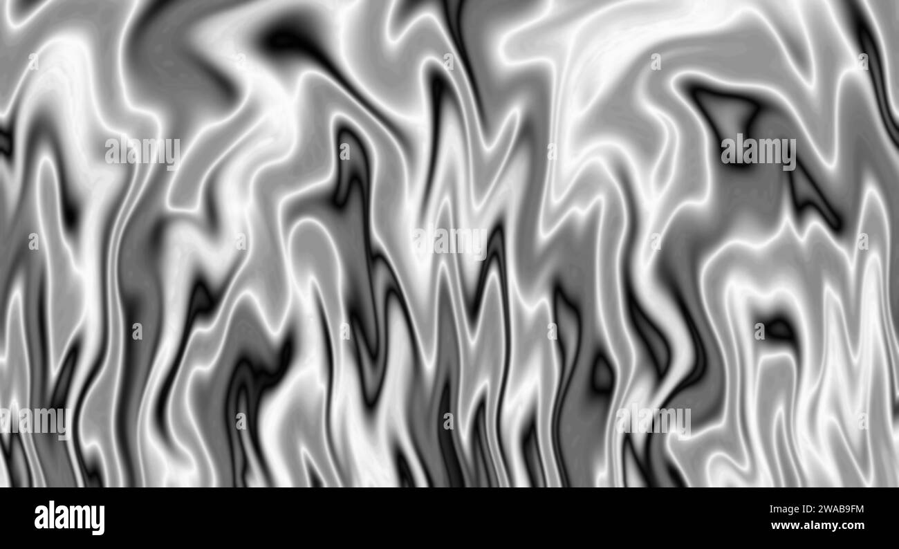 Illustration of gradient monochrome flowing 3D liquid texture for ...