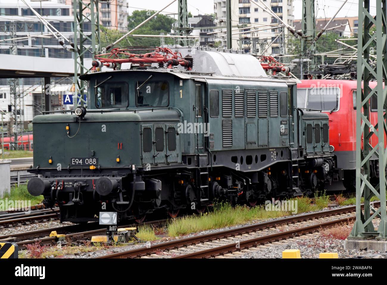 E94 088 a historic electric railway locomotive, built by Krauss-Maffei AG in 1943, now used by D ...