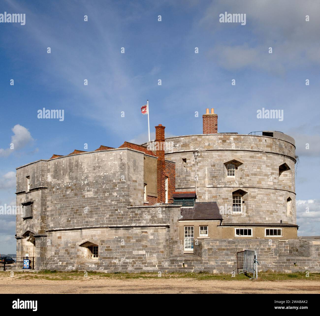 Calshot Castle, Calshot Spit, Calshot, Hampshire, England, UK Stock ...
