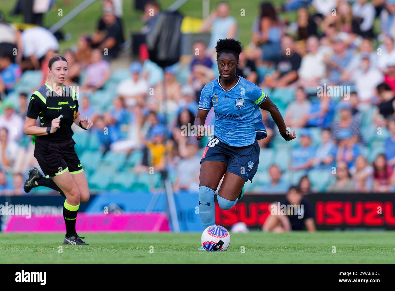 Sydney, Australia. 03rd Jan, 2024. Princess Ibini-Isei of Sydney FC ...