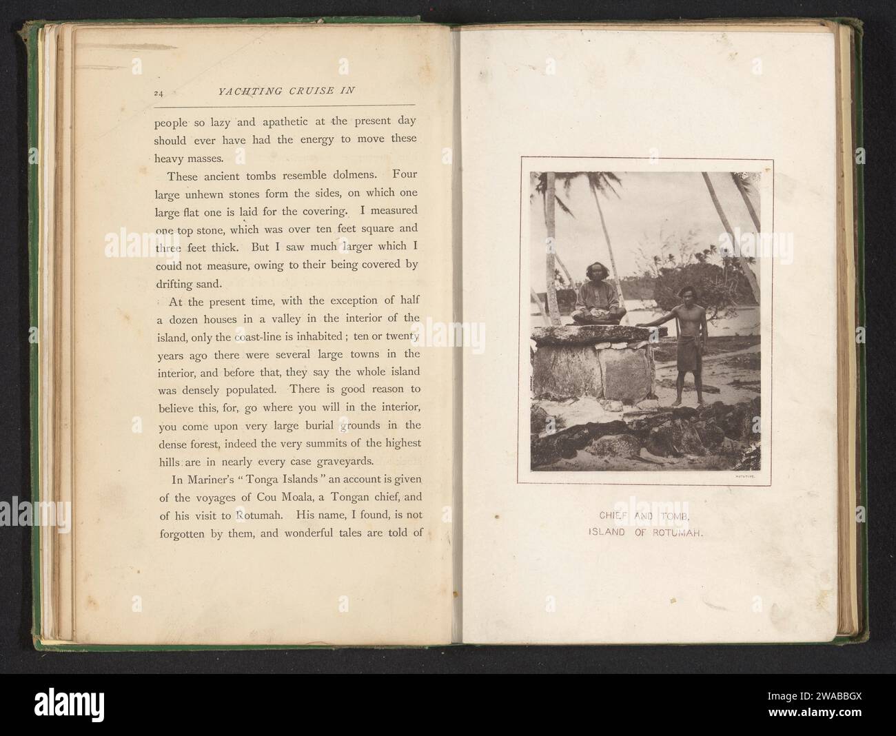 Portrait of two unknown men in a tomb on Rotuma, George Smith, c. 1865 ...