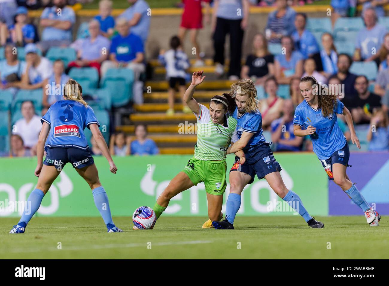 Sydney, Australia. 03rd Jan, 2024. Taylor Ray of Sydney competes for ...