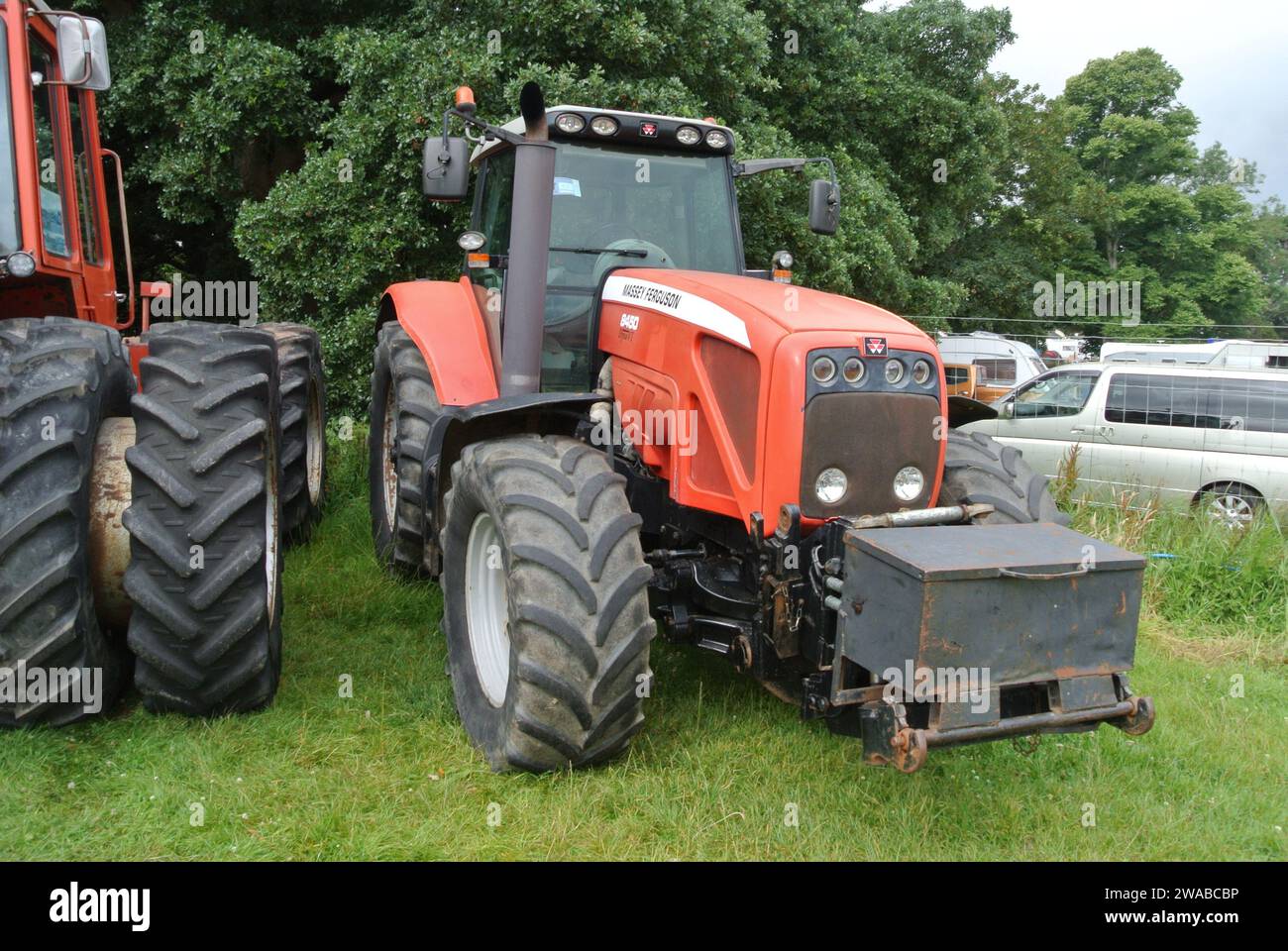 A Massey Ferguson 8450 tractor parked on display at the 48th Historic ...