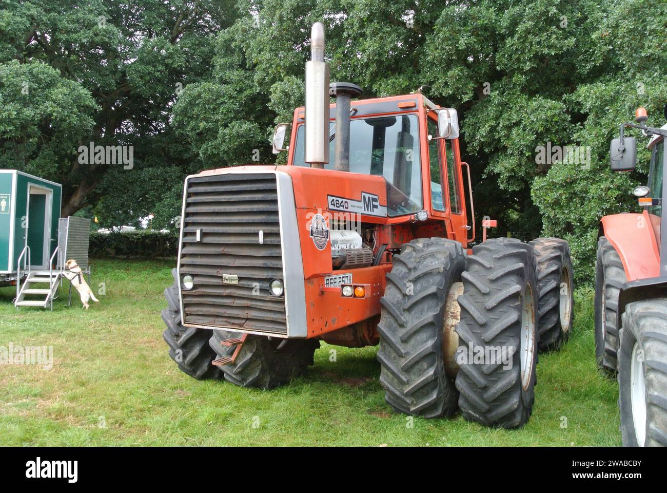 A Massey Ferguson 4840 tractor parked on display at the 48th Historic ...