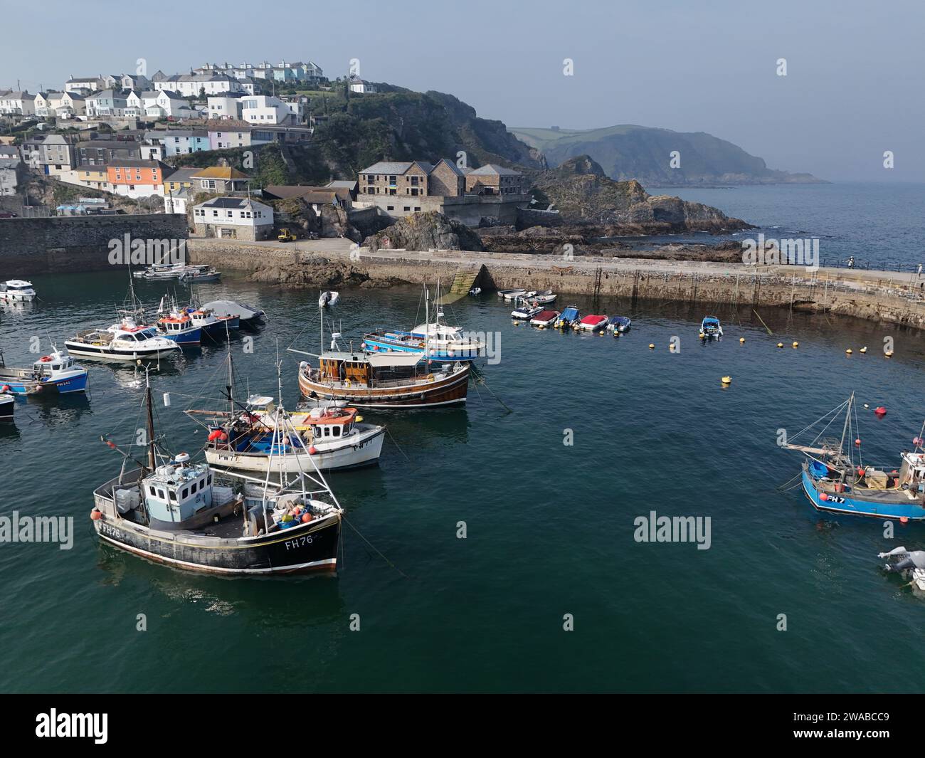 Drone view traditional fishing boats hi-res stock photography and ...
