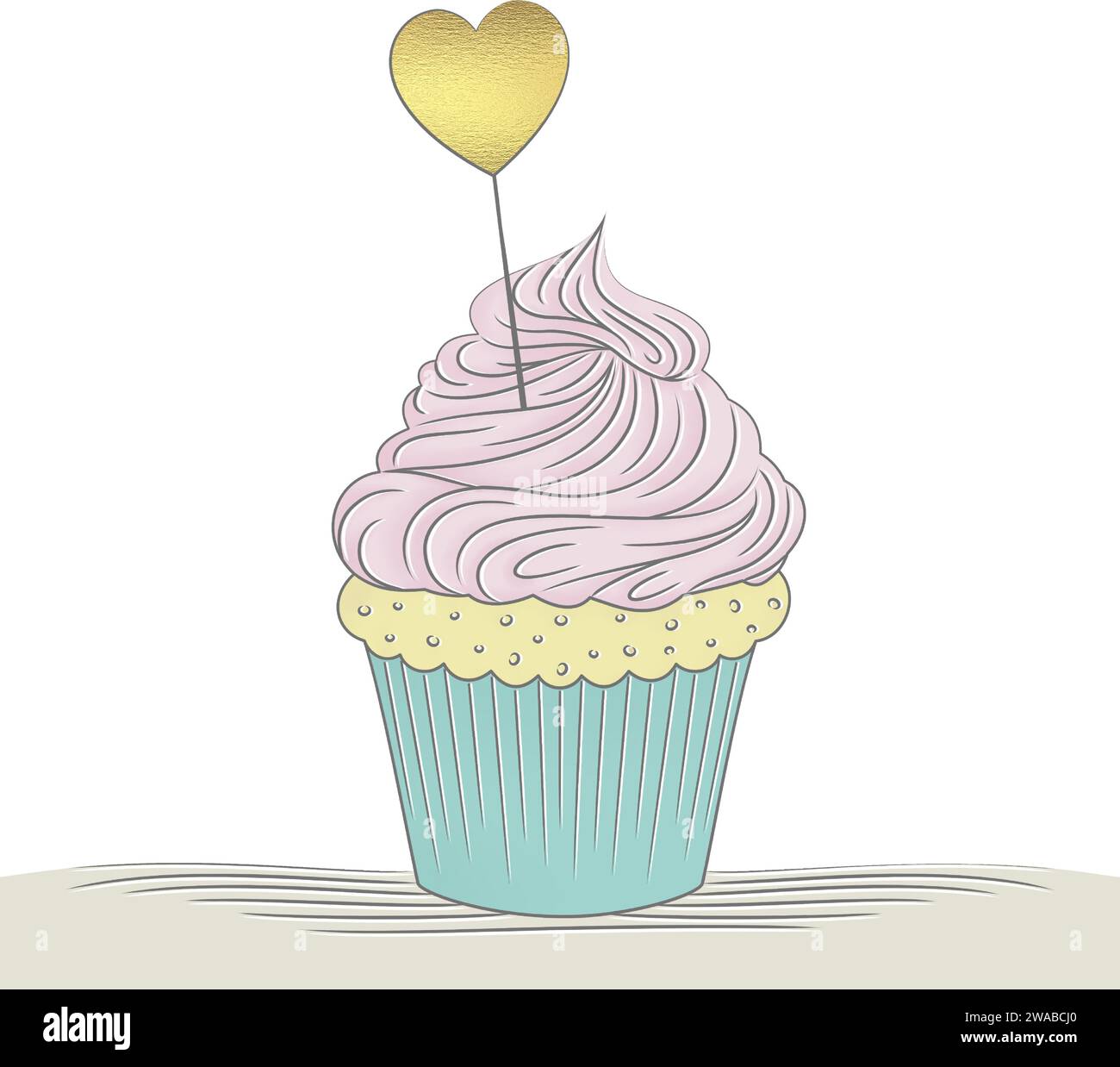 Cake in foil Stock Vector Images - Alamy