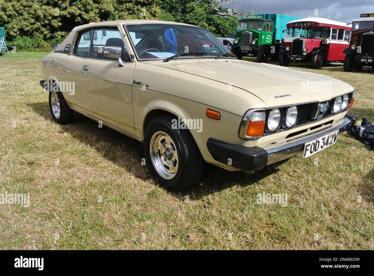 A 1979 Subaru GFT parked on display at the 48th Historic Vehicle ...