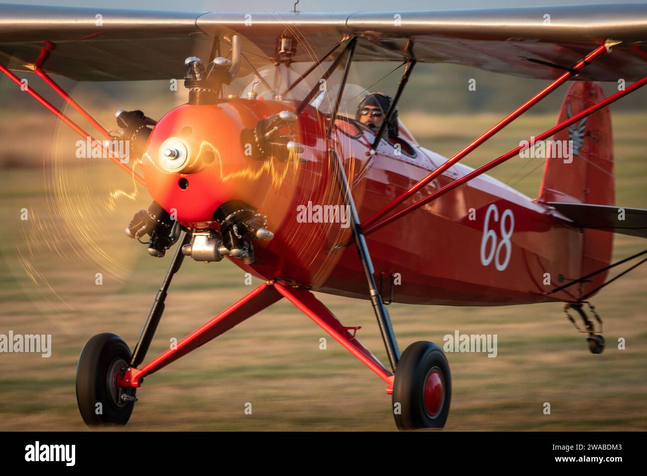 Kinner powered 1930 Davis D-1-K Airplane Stock Photo - Alamy