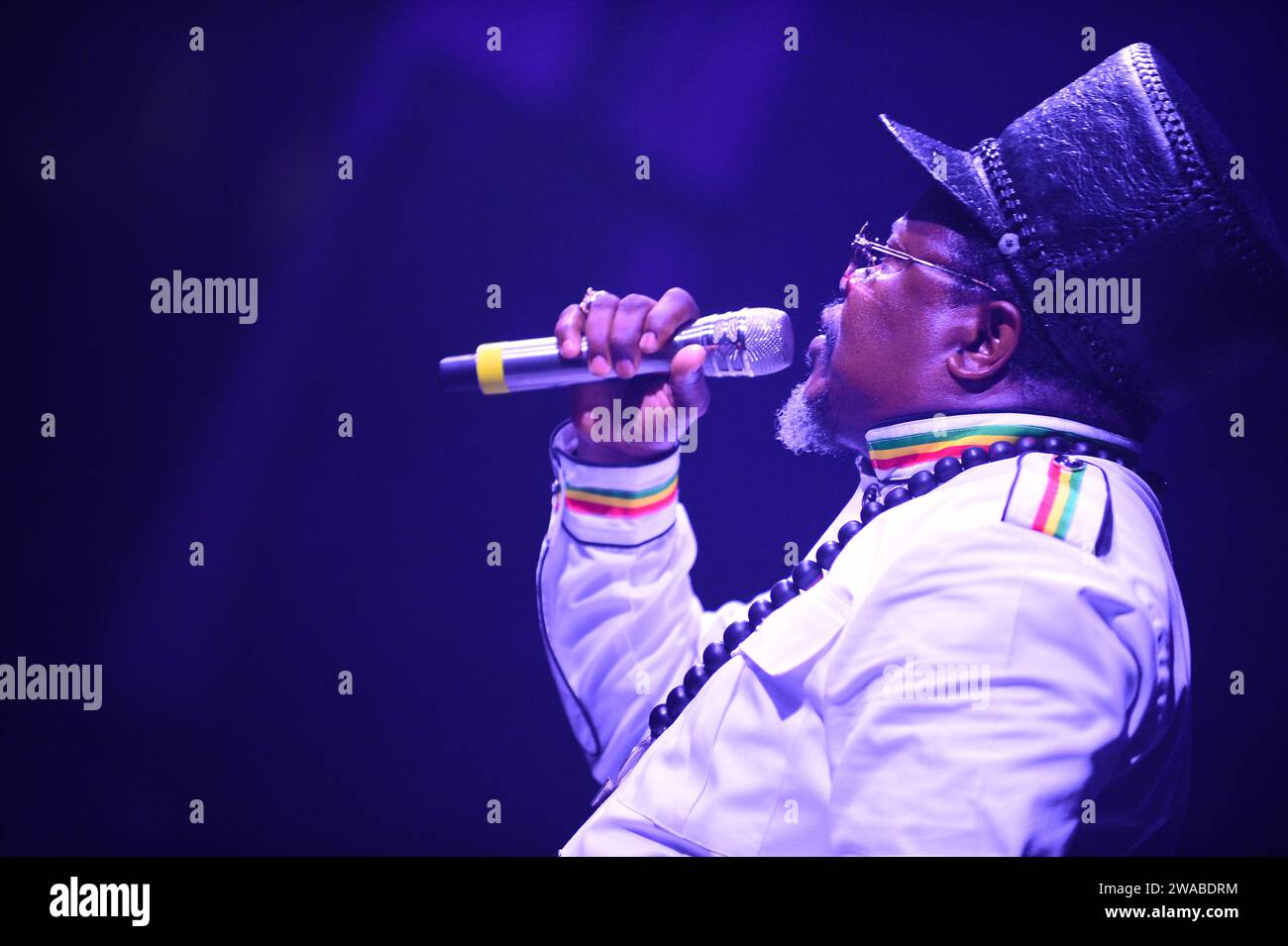 MIRAMAR, FLORIDA - DECEMBER 31: Roots Reggae singer Luciano, performs ...