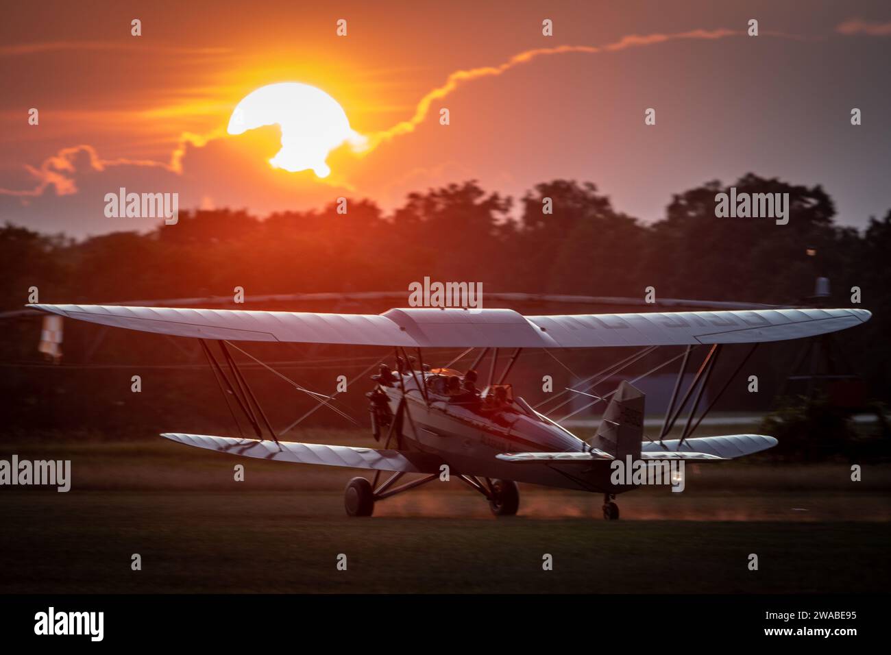 New Standard Biplane at the Brodhead Pietenpol Fly in Stock Photo - Alamy