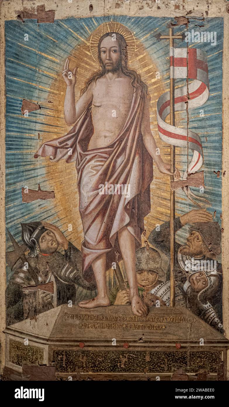 Antonello De Saliba, The Rising, 1495, tempera on wood panel, Castello ...