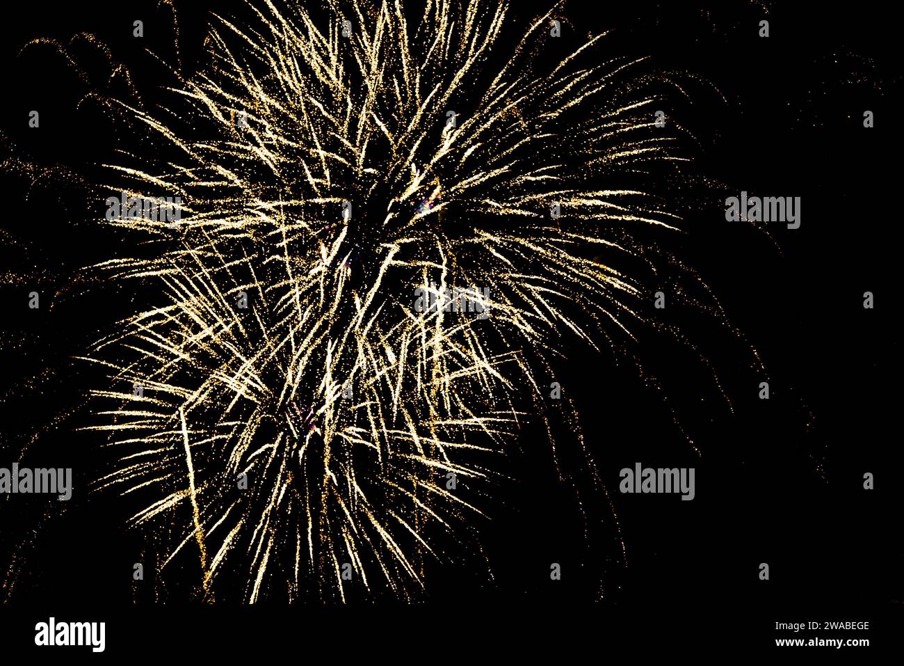 Fireworks lighting up the night sky. Pyrotechnics, abstract Stock Photo ...