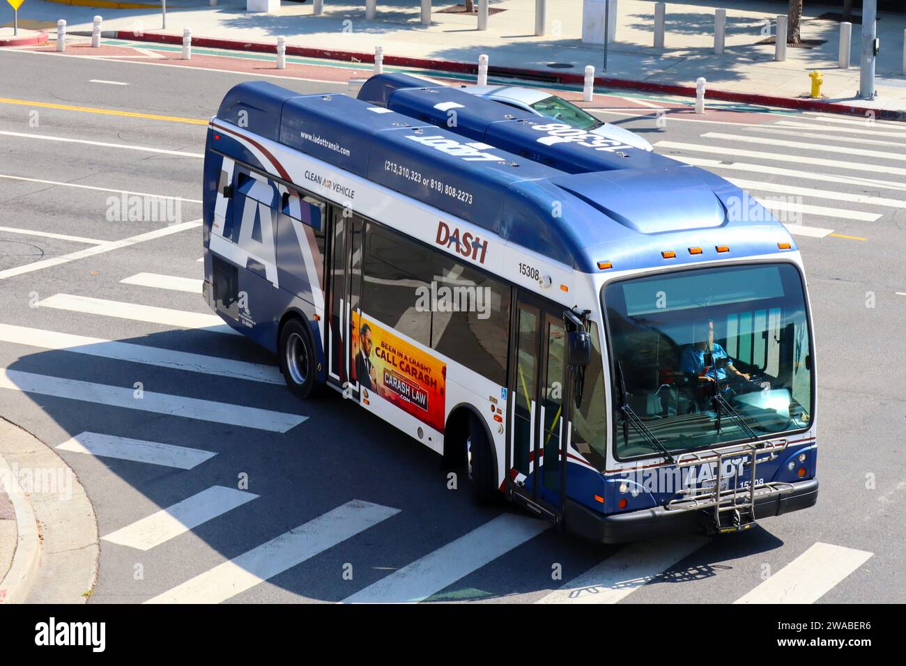 Los Angeles, California: Los Angeles LADOT Transit DASH Bus Stock Photo ...