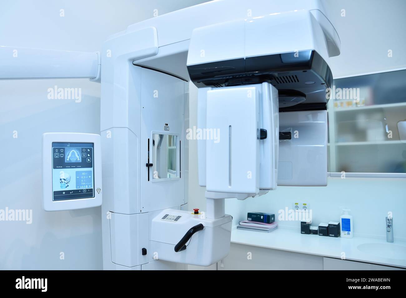 Dental computer tomograph in medical clinic. Dentistry and health care ...