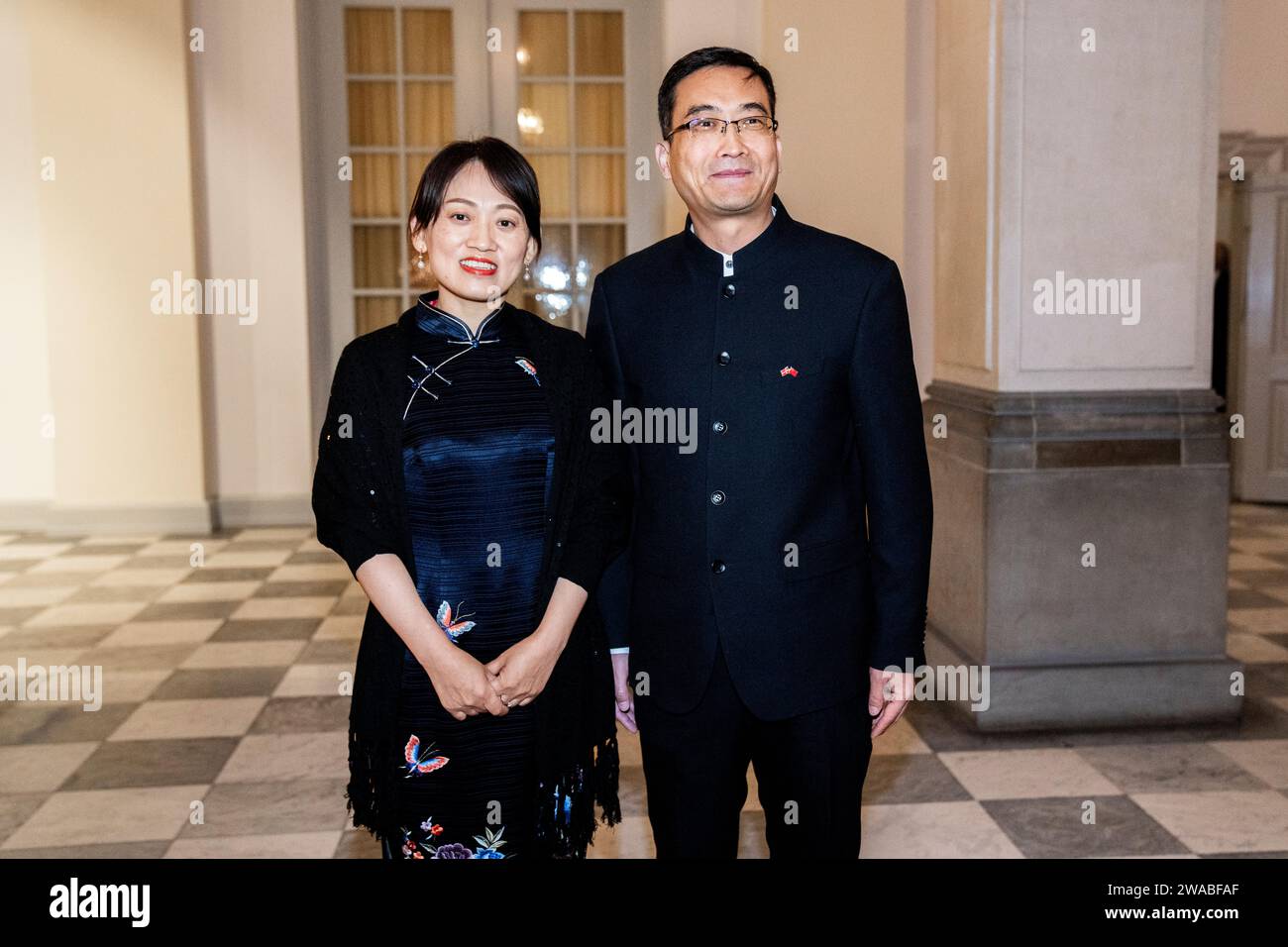 Copenhagen, Denmark. 03rd Jan, 2024. China's charge d'affaires Jie Qin ...
