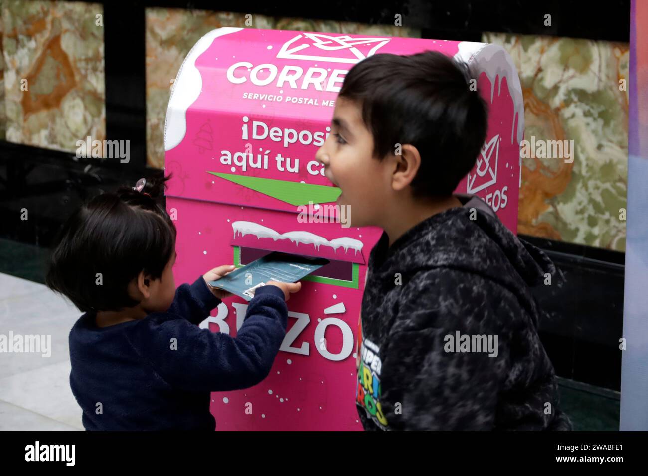 Non Exclusive: January 2, 2024, Mexico City, Mexico: Girls and boys ...