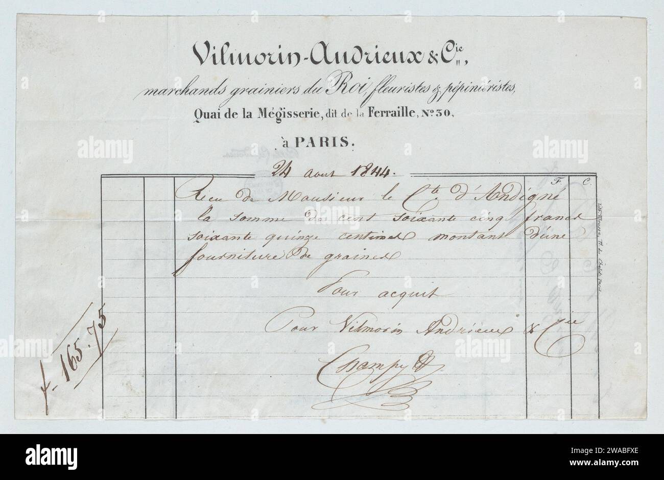 Vilmorin andrieux and cie hi-res stock photography and images - Alamy