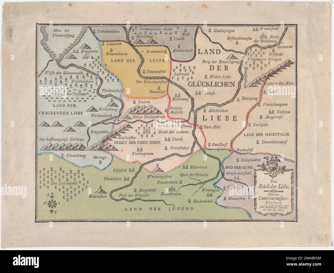 Valentine: Map of the Kingdom of Love (Das Reich der Liebe) 1981 by ...