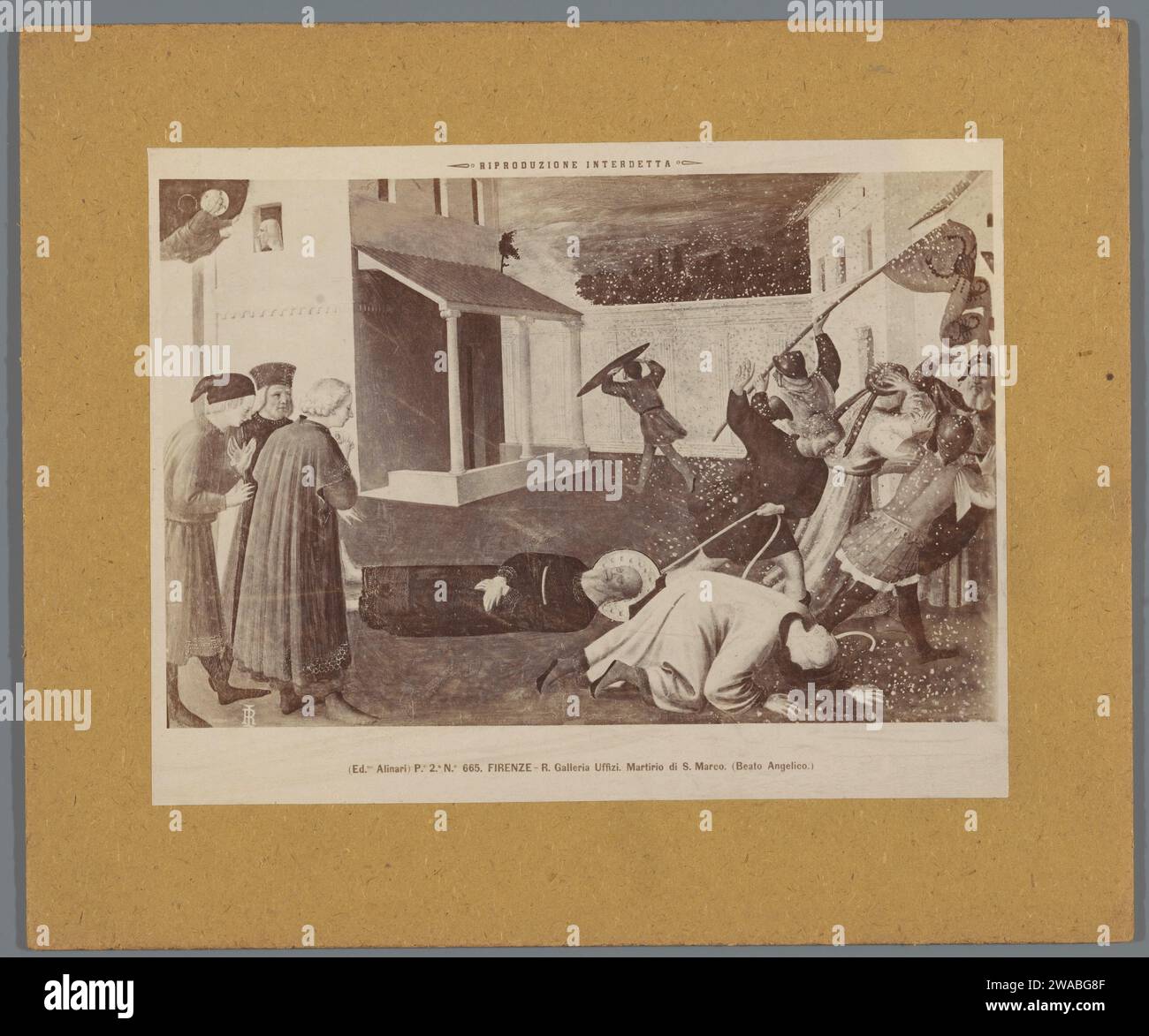 Photo production of a painting by Fra Angelico, representing the ...