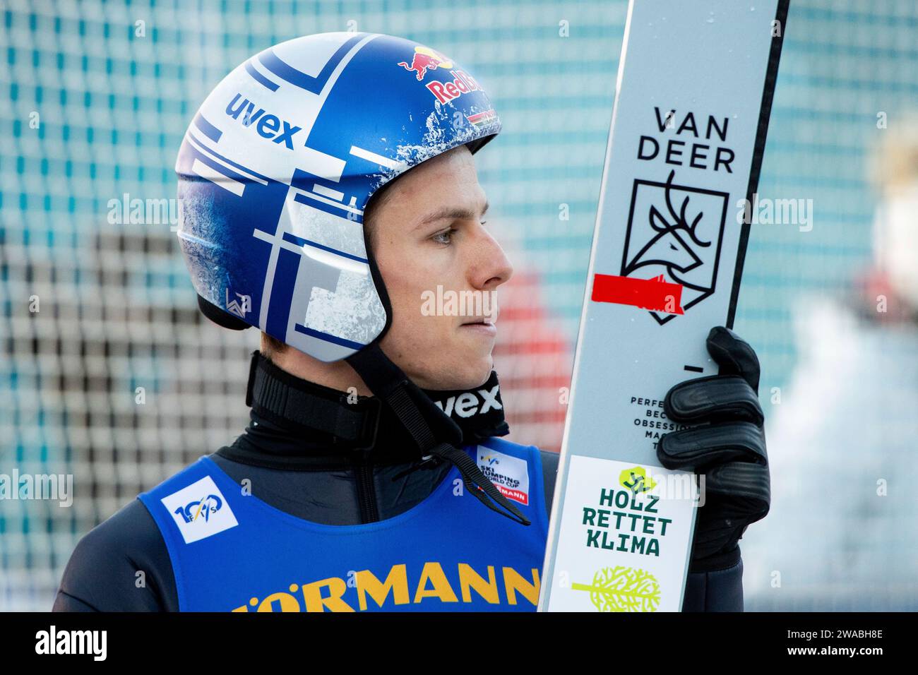 Andreas Wellinger (Deutschland, SC Ruhpolding) im Ziel, AUT ...