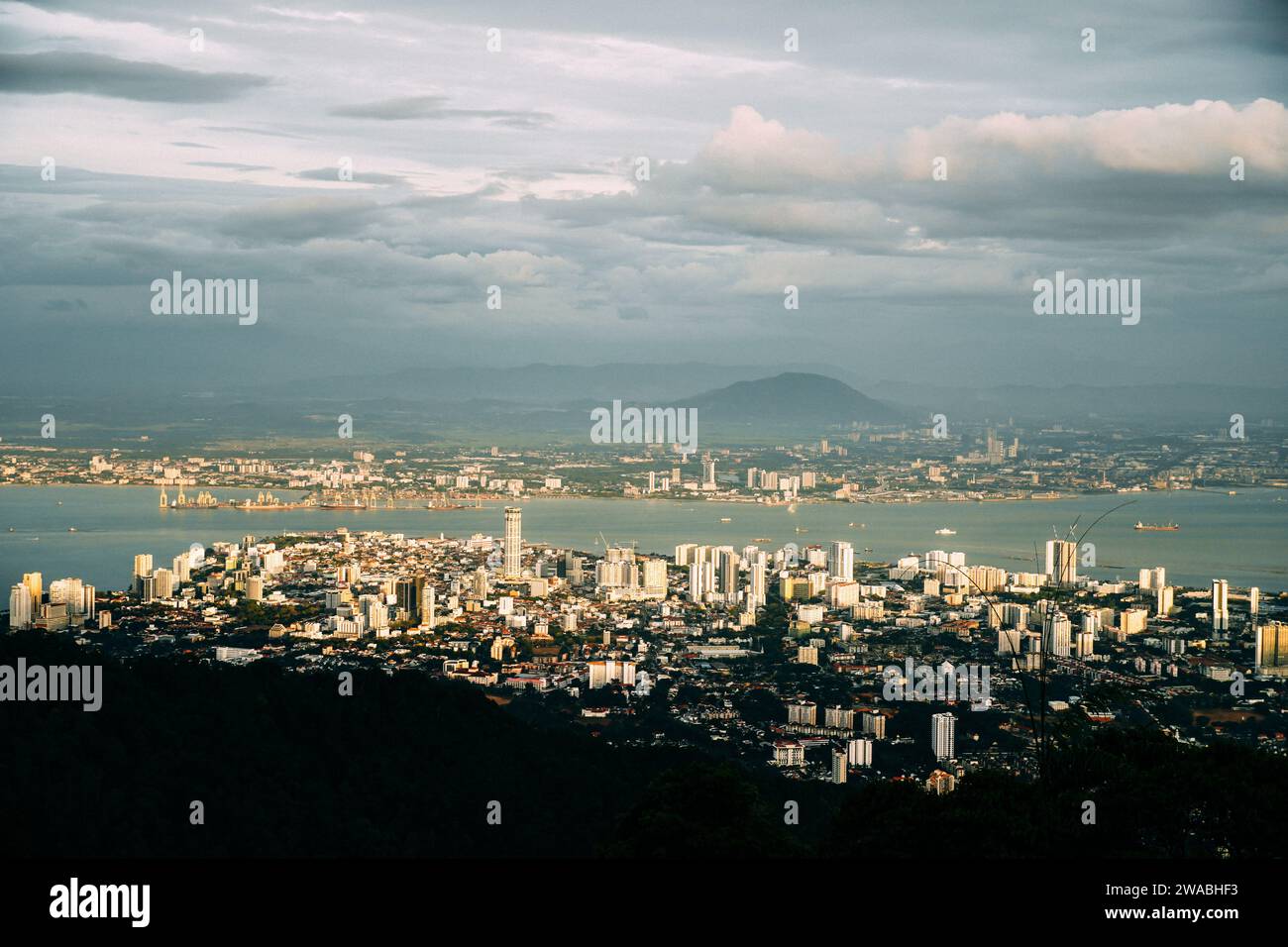 Travel Malaysia, George Town Penang, Malaysia view from Penang Hill ...