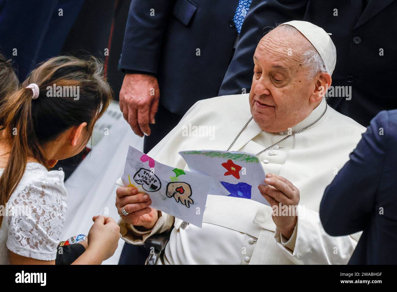 Vatican City, Vatican City. 03rd Jan, 2024. Pope Francis observes some ...