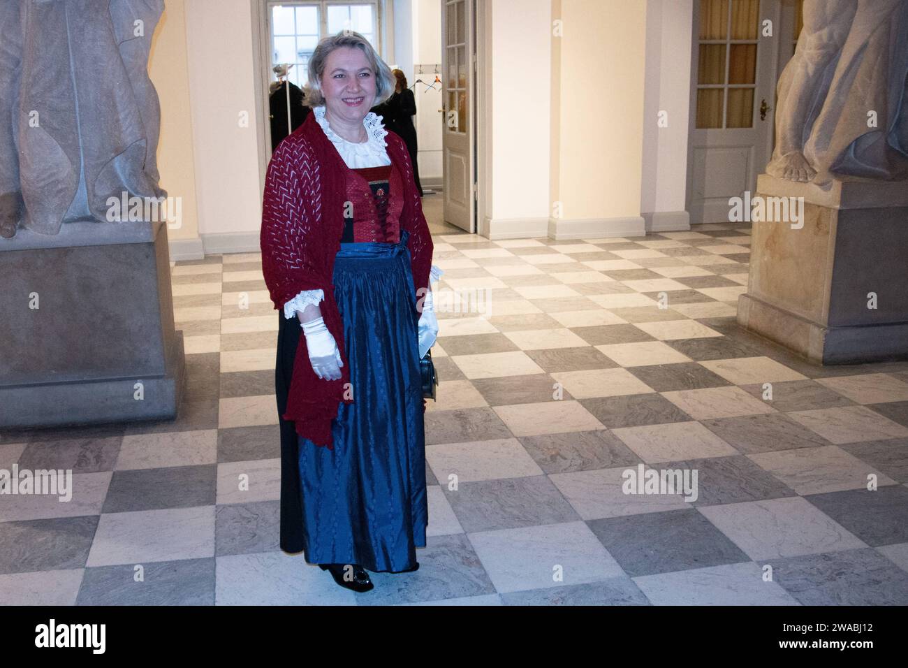 The Austrian ambassador in Denmark, Alice Irvin, arrives at the New ...