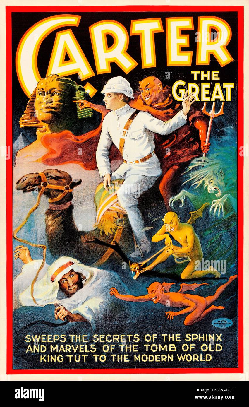 The Magician Carter the Great (1923) "Sweeps the Secrets of the Sphinx ...