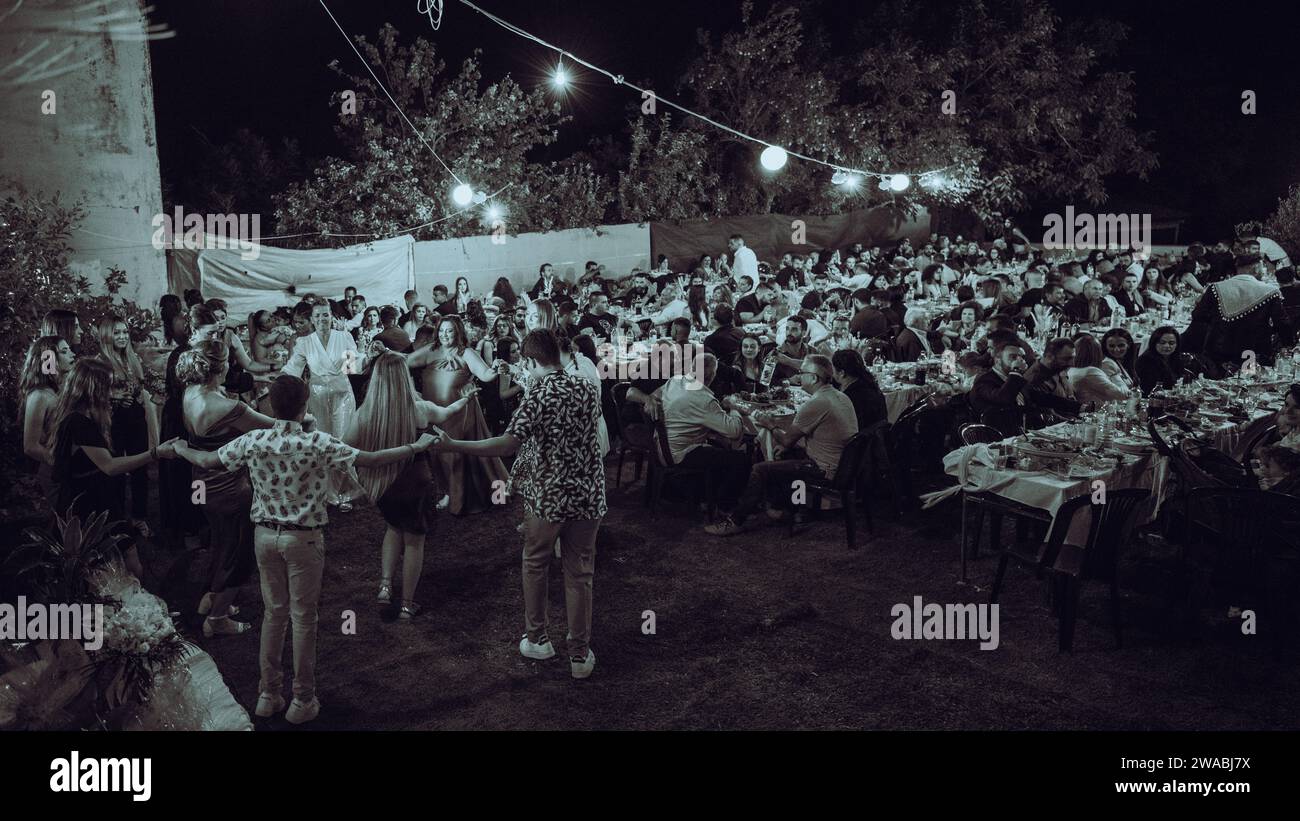 Traditional wedding party at the village Stock Photo - Alamy