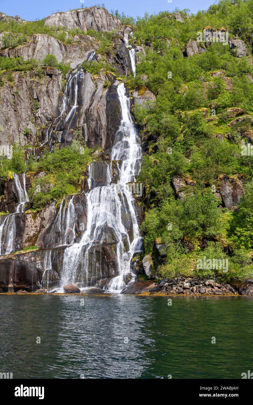 Vertical shot splashing waterfall hi-res stock photography and images ...