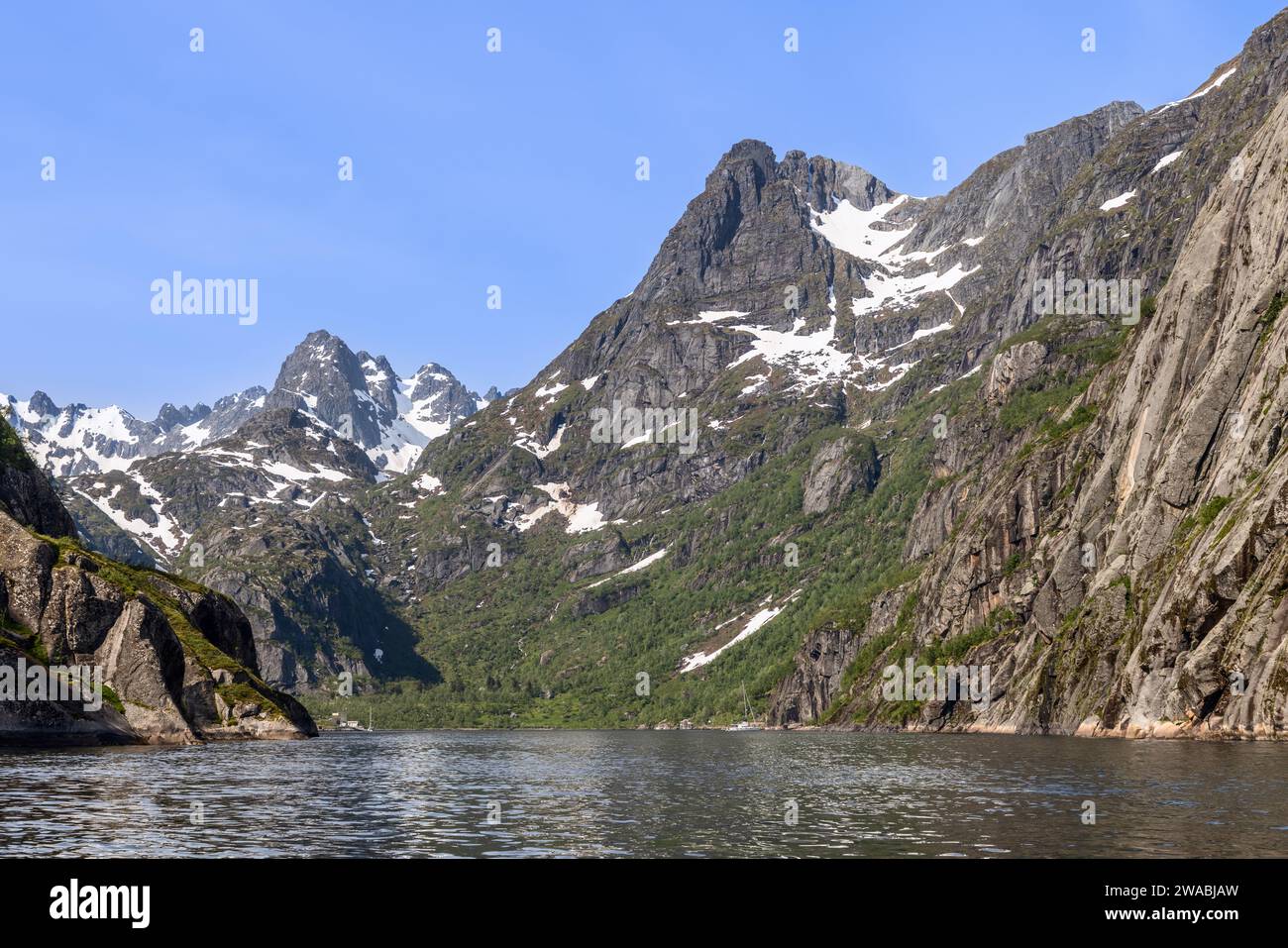 Trollfjorden's rugged landscape is a masterpiece of high cliffs and ...