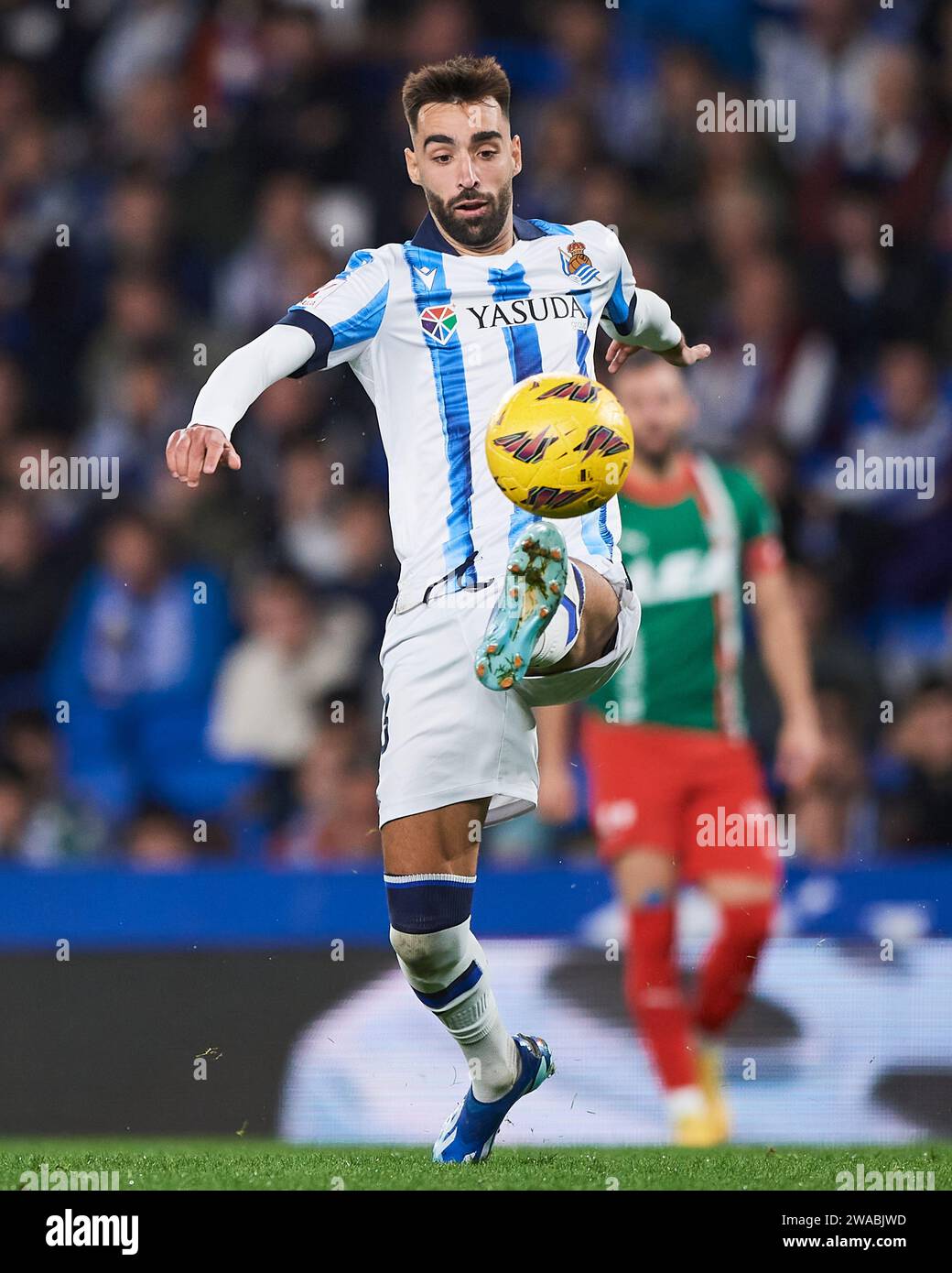 Brais Mendez of Real Sociedad in action during the LaLiga EA Sports ...