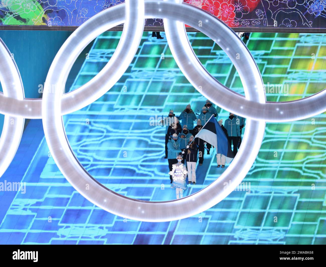 FEB 4, 2022 - Beijing, China: Kelly Sildaru and Martin Himma are the ...