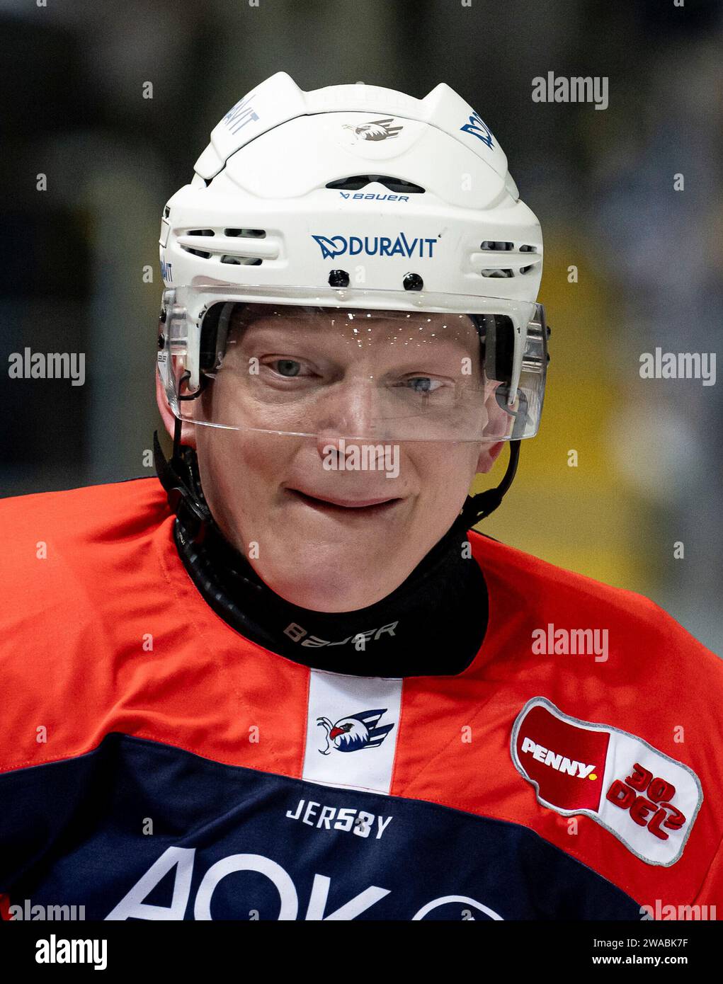 Muenchen, Deutschland. 02nd Jan, 2024. Denis Reul (Adler Mannheim, #29 ...
