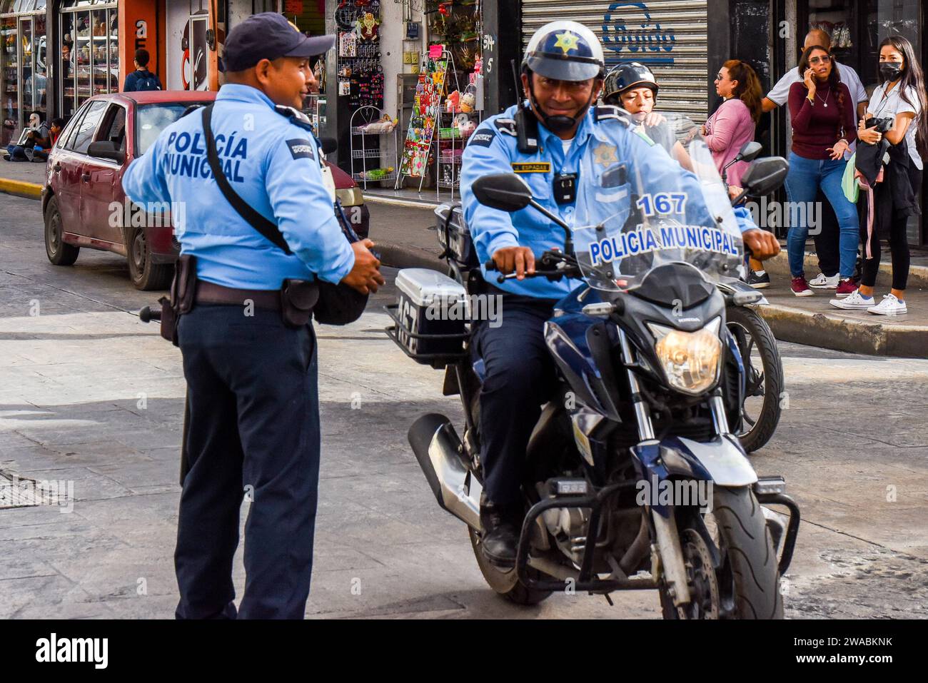 Traffic police officer, Merida Mexico Stock Photo - Alamy