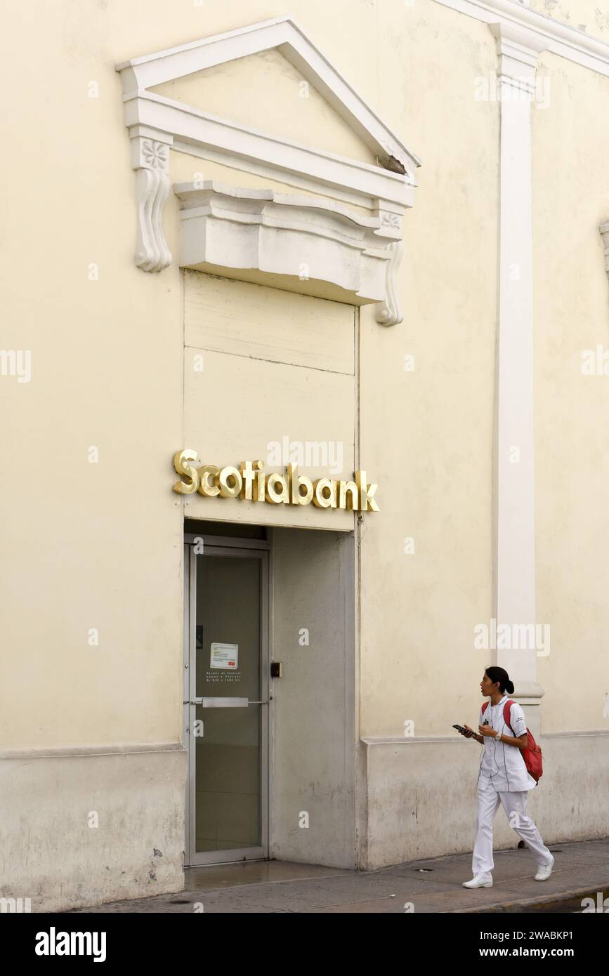 Scotia Bank, Merida Mexico Stock Photo - Alamy