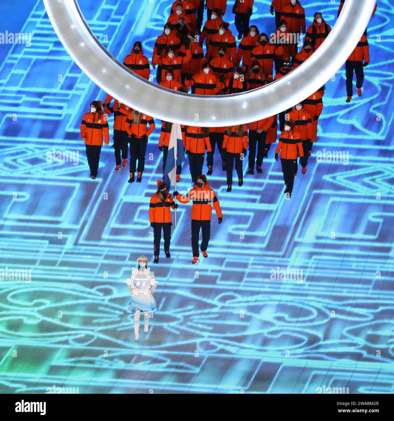 FEB 4, 2022 - Beijing, China: Lindsay van Zundert and Kjeld Nuis are ...