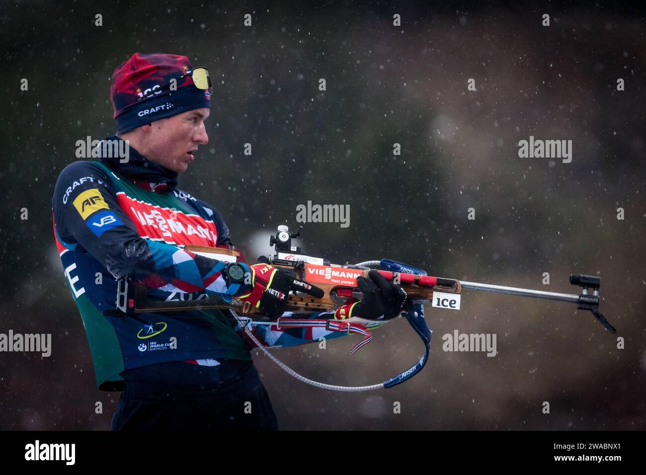 Johan-Olav Botn of Norway in action during the training session prior ...