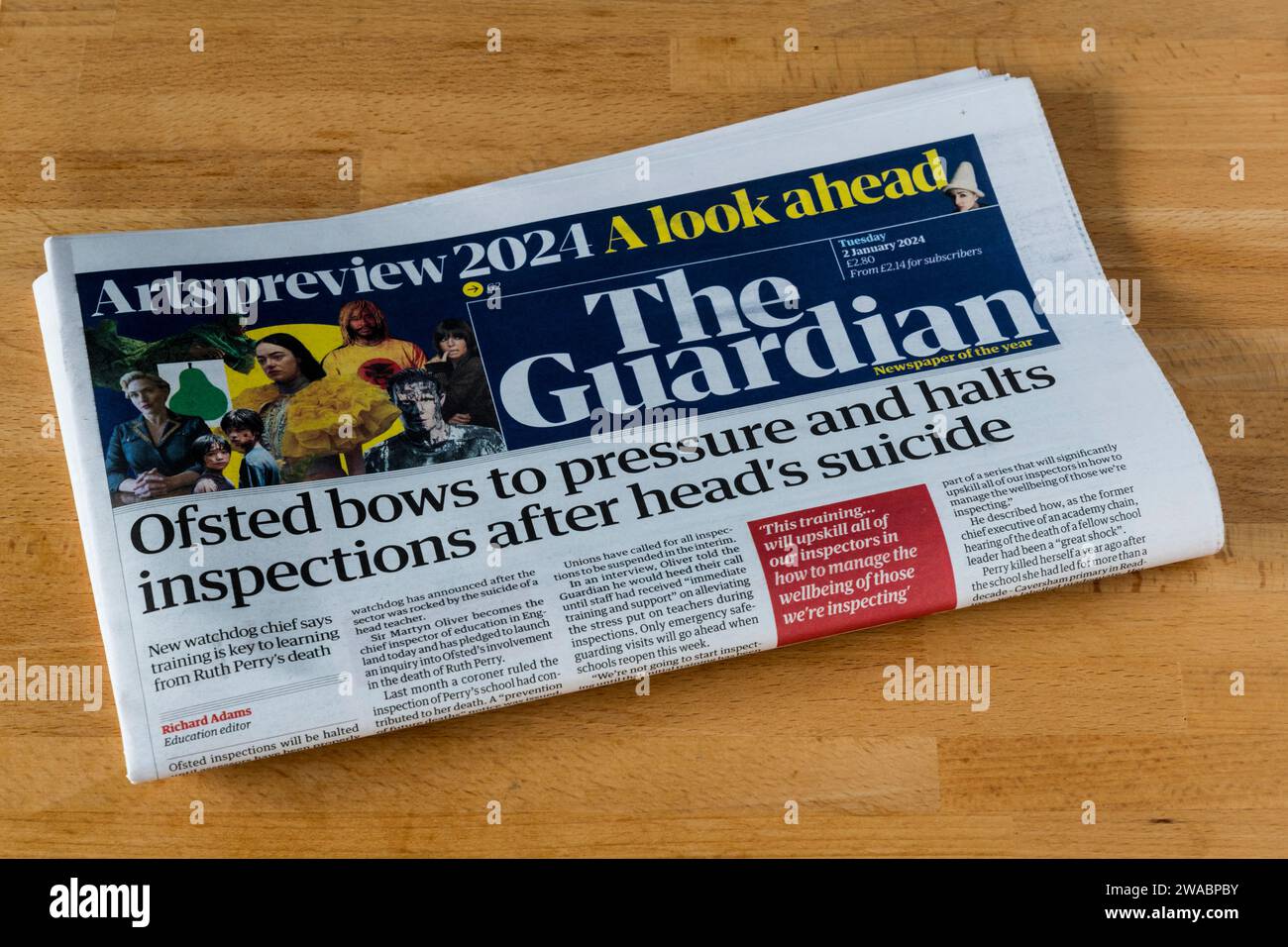 Guardian newspaper front page headline hi-res stock photography and ...