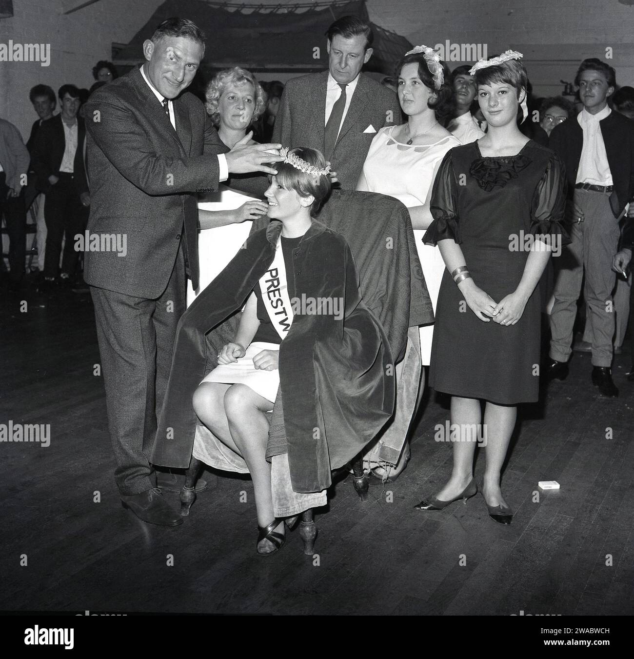 1964, historical, beauty queen contest.... in the middle of an English ...