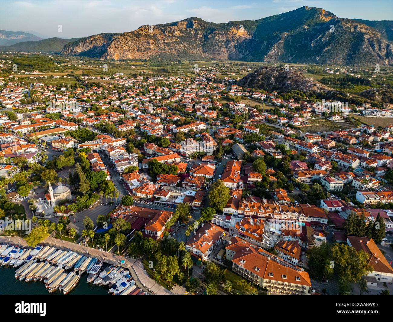 Aerial view of Dalyan in Mugla Province, Turkey Stock Photo - Alamy