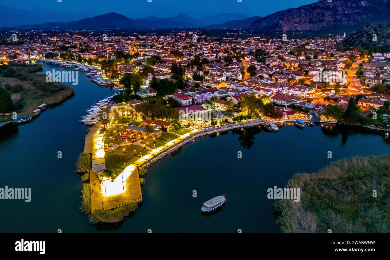 Aerial view of Dalyan in Mugla Province, Turkey Stock Photo - Alamy