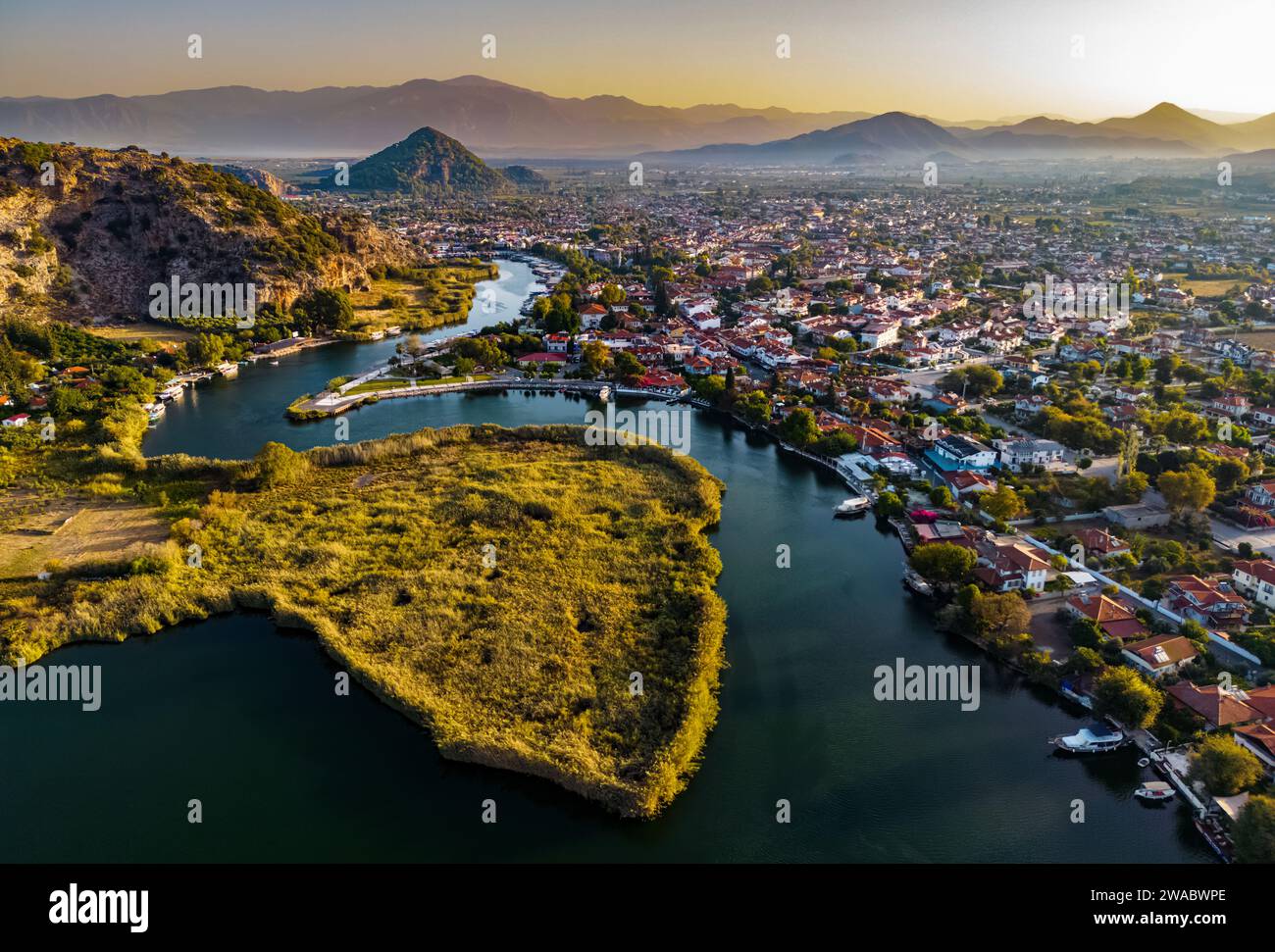 Dalyan aerial view in mugla hi-res stock photography and images - Alamy