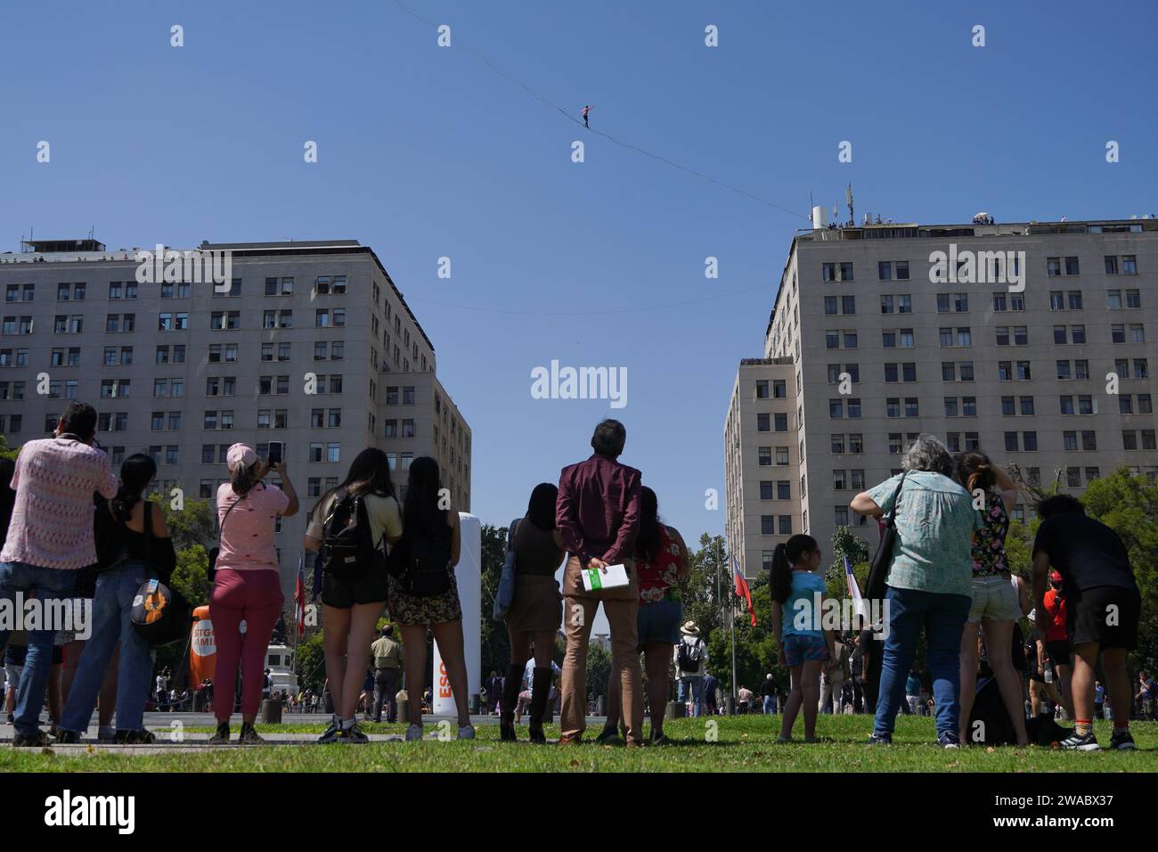 Santiago, Metropolitana, Chile. 3rd Jan, 2024. People watch the french ...